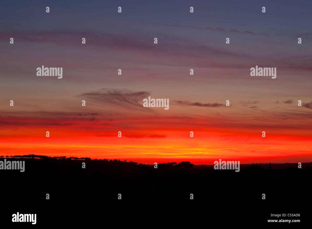 Sunset in Alentejo, Ourique, Portugal, Europe Stock Photo - Alamy