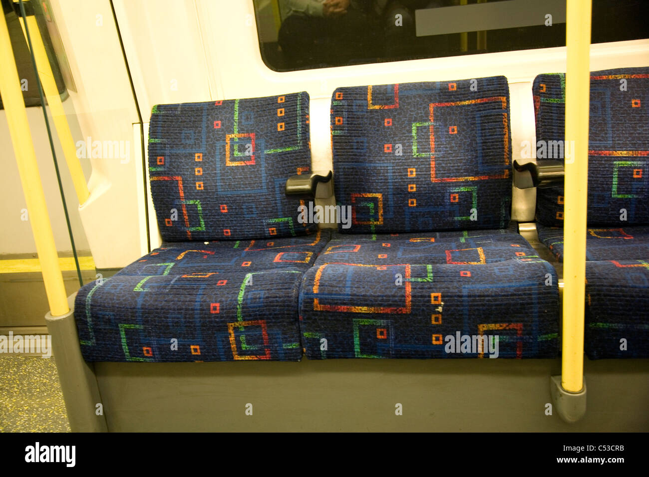 London underground seats hi-res stock photography and images - Alamy