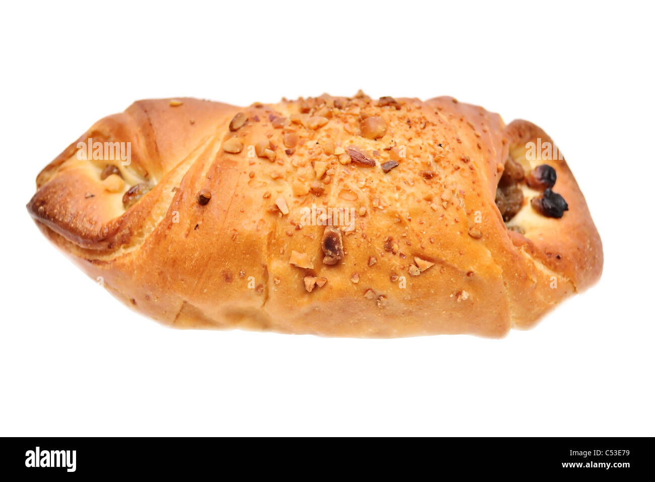 Sweet bun with raisin Stock Photo - Alamy