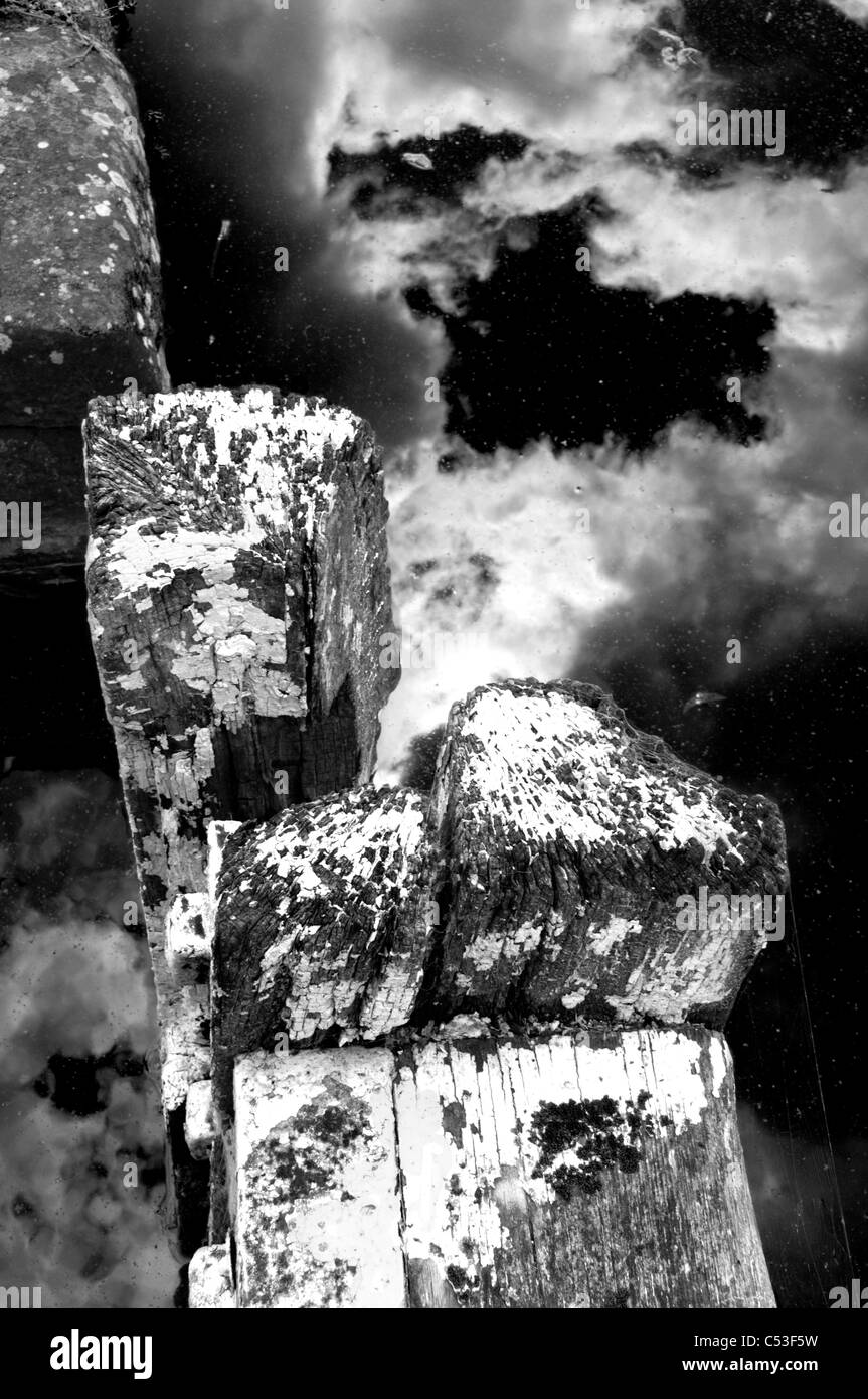 Reflected clouds Black and White Stock Photos & Images - Alamy