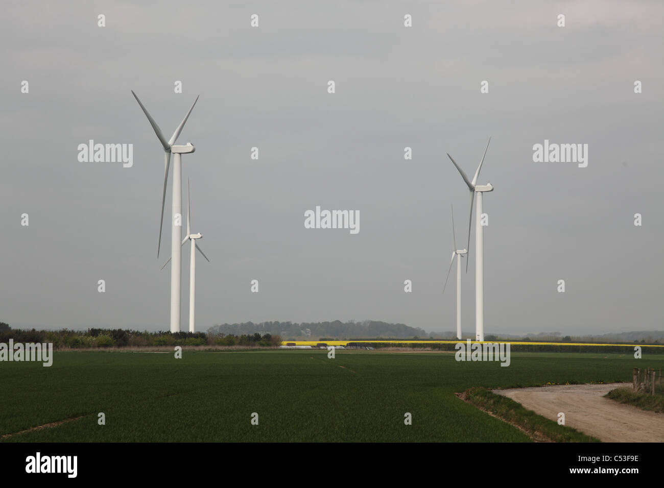 barmston wind farm operated by national wind power ltd Stock Photo - Alamy