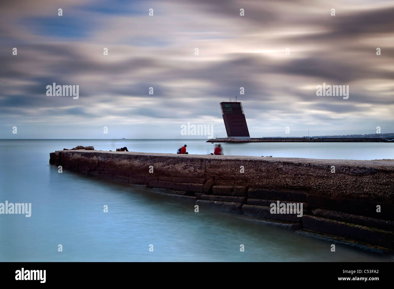 Maritime Traffic Control Tower, Oeiras, Lisbon, Portugal, Europe Stock ...