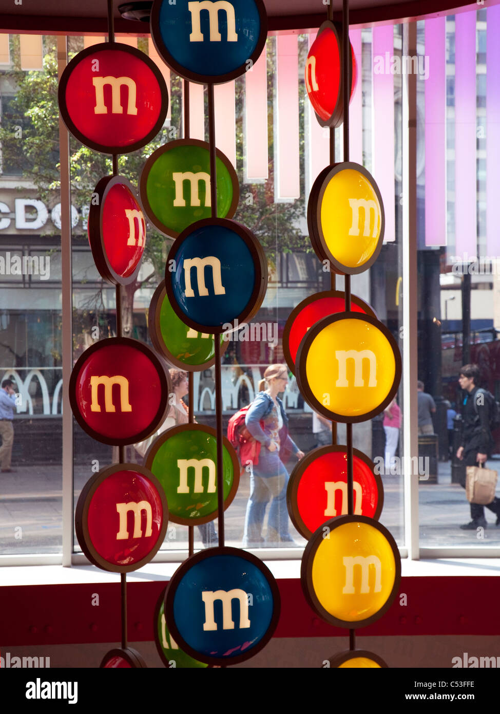 M&M's World concept store, Leicester Square, London Stock Photo - Alamy