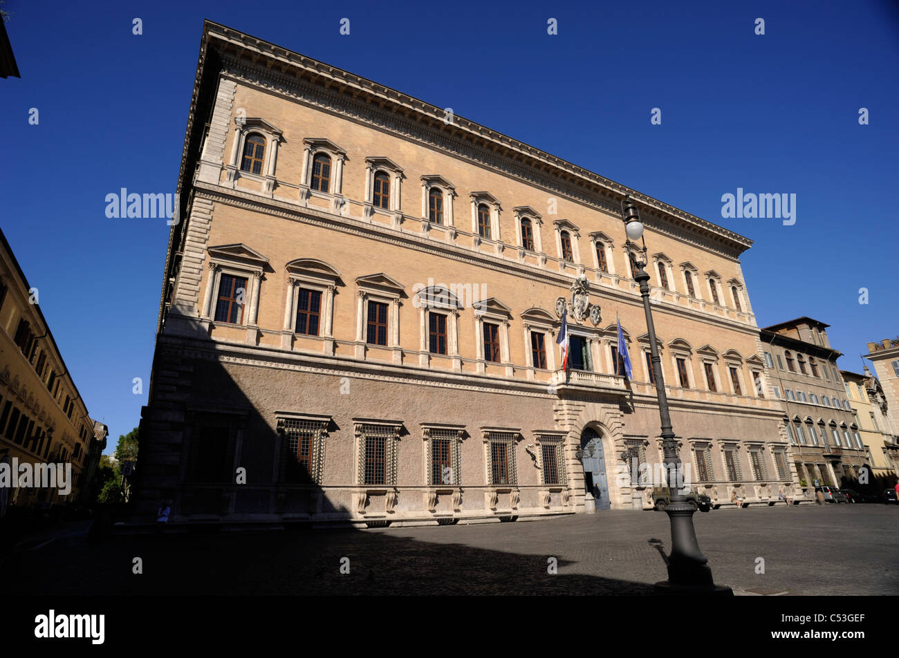 Palazzo farnese roma facade hi-res stock photography and images - Alamy
