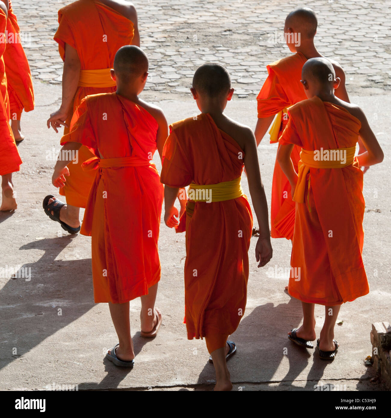 Monk thailand sunlight hi-res stock photography and images - Alamy