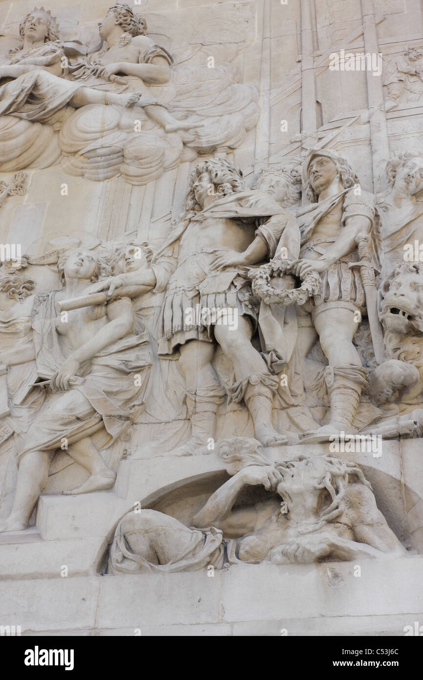 The Monument, situated in Fish Street Hill in the City of London ...