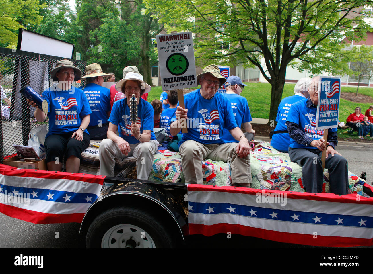 Universal health care for all elderly float 4th of July Parade ...