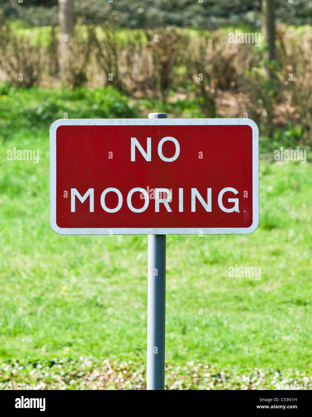 No mooring sign hi-res stock photography and images - Alamy