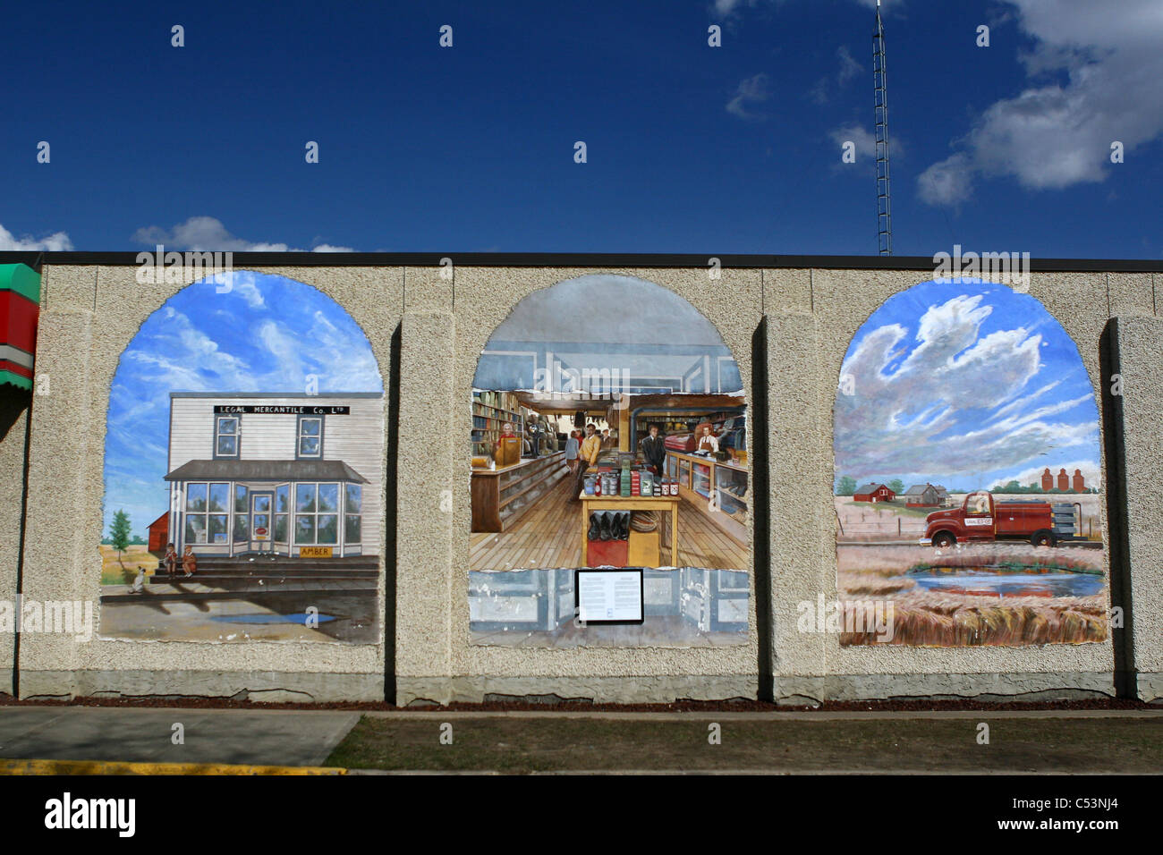 Murals at Legal, Alberta, Canada Art painting wall decorations artistic ...