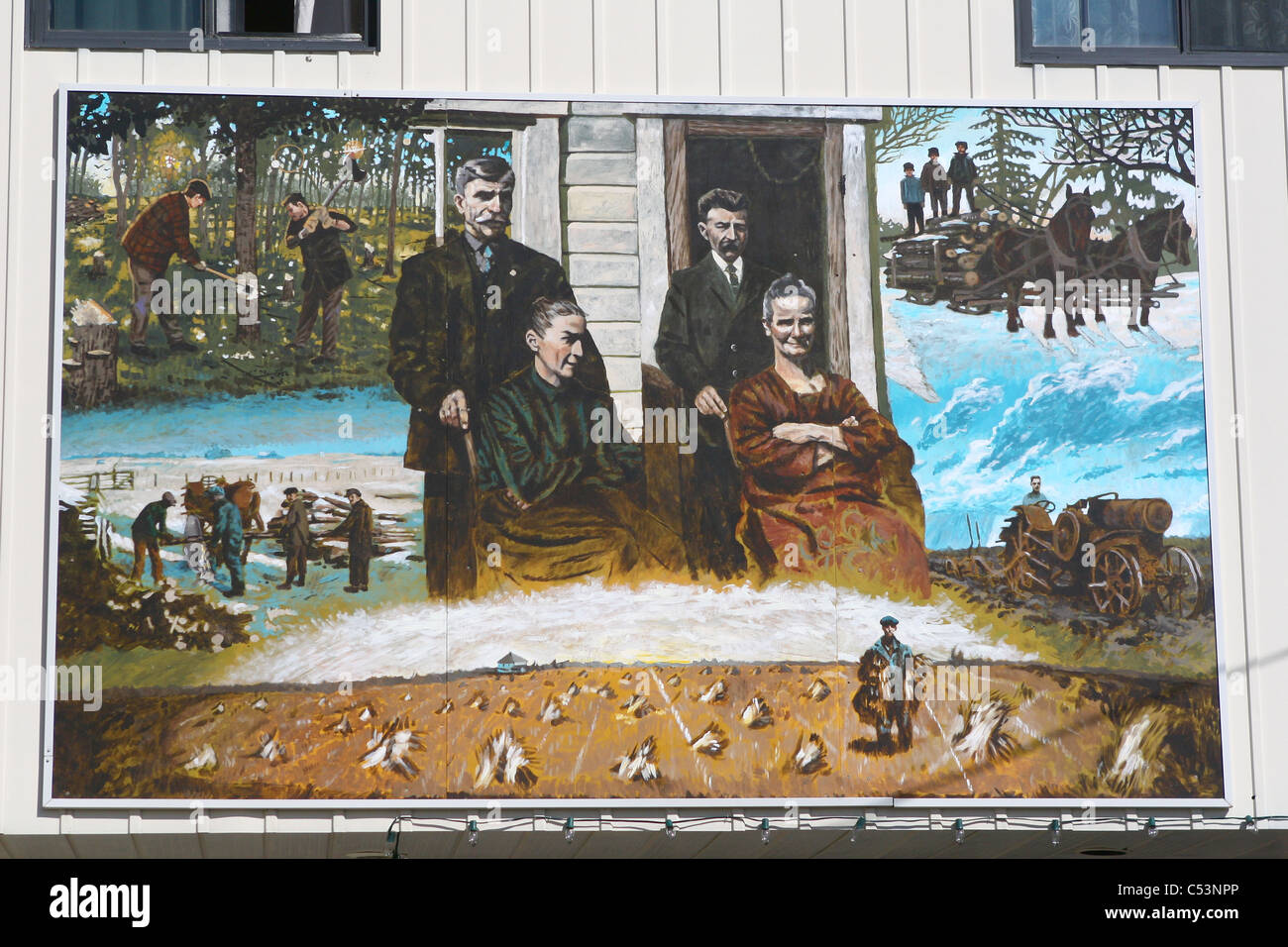 Murals at Legal, Alberta, Canada Art painting wall decorations artistic ...