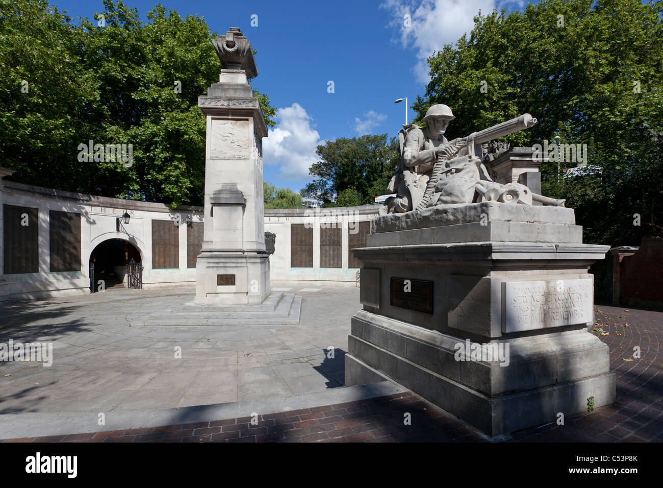 Portsmouth Cenotaph, war memorial in the town centre Stock Photo - Alamy