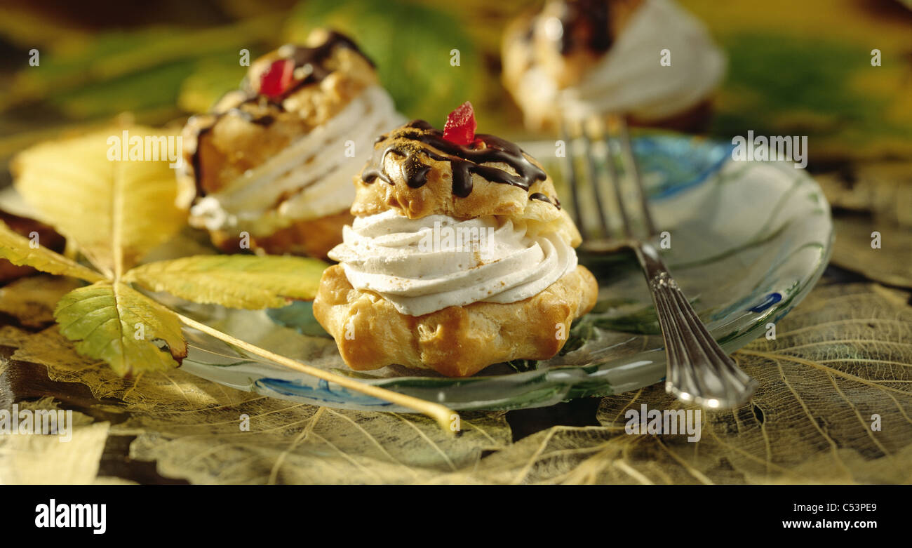 Chestnut puree whipping cream hi-res stock photography and images - Alamy