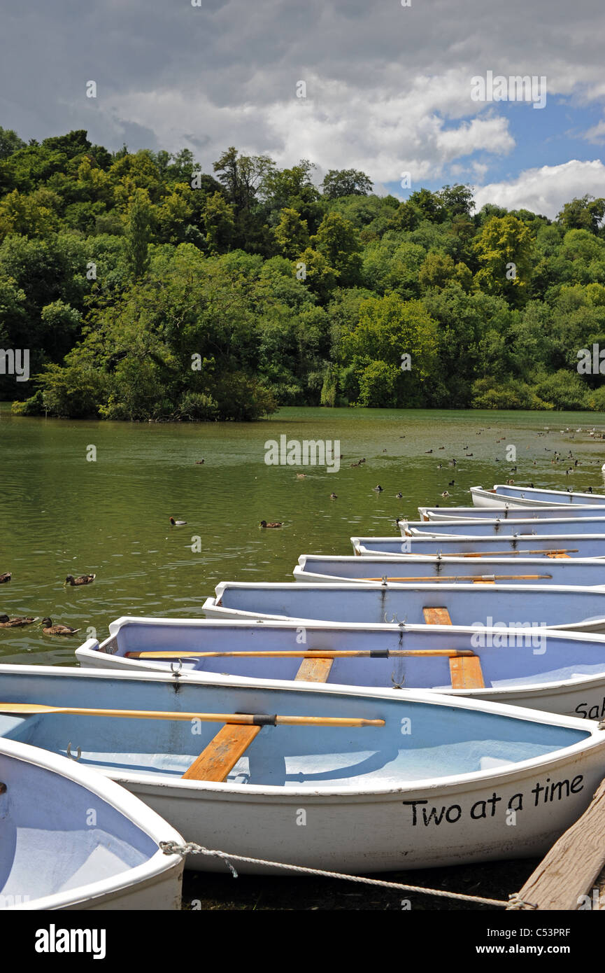 Boating on Swanbourne Lake in Arundel West Sussex UK Stock Photo - Alamy