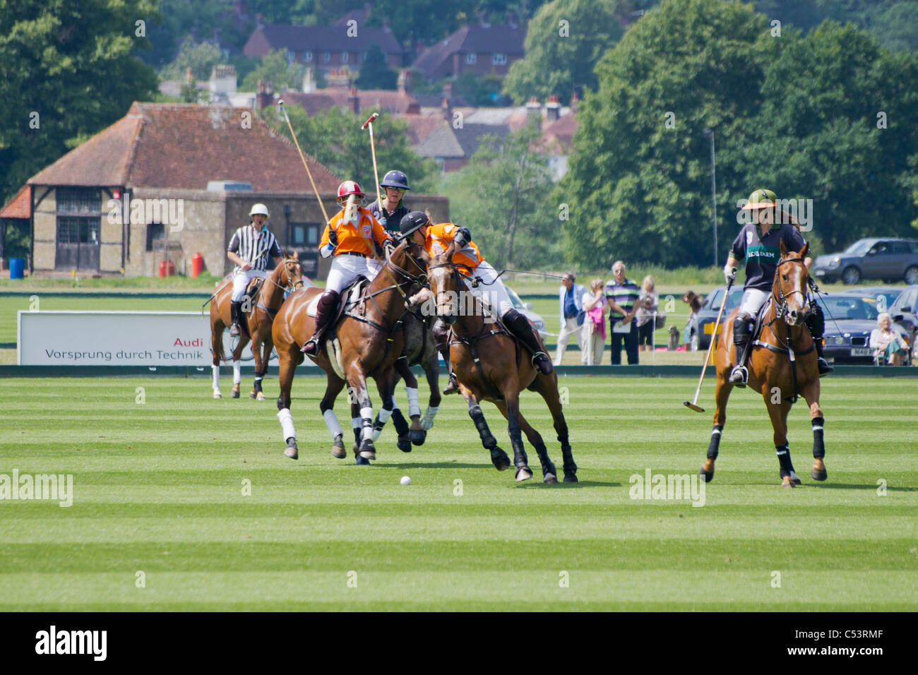Polo match at Cowdray Park, May 2011 Stock Photo - Alamy