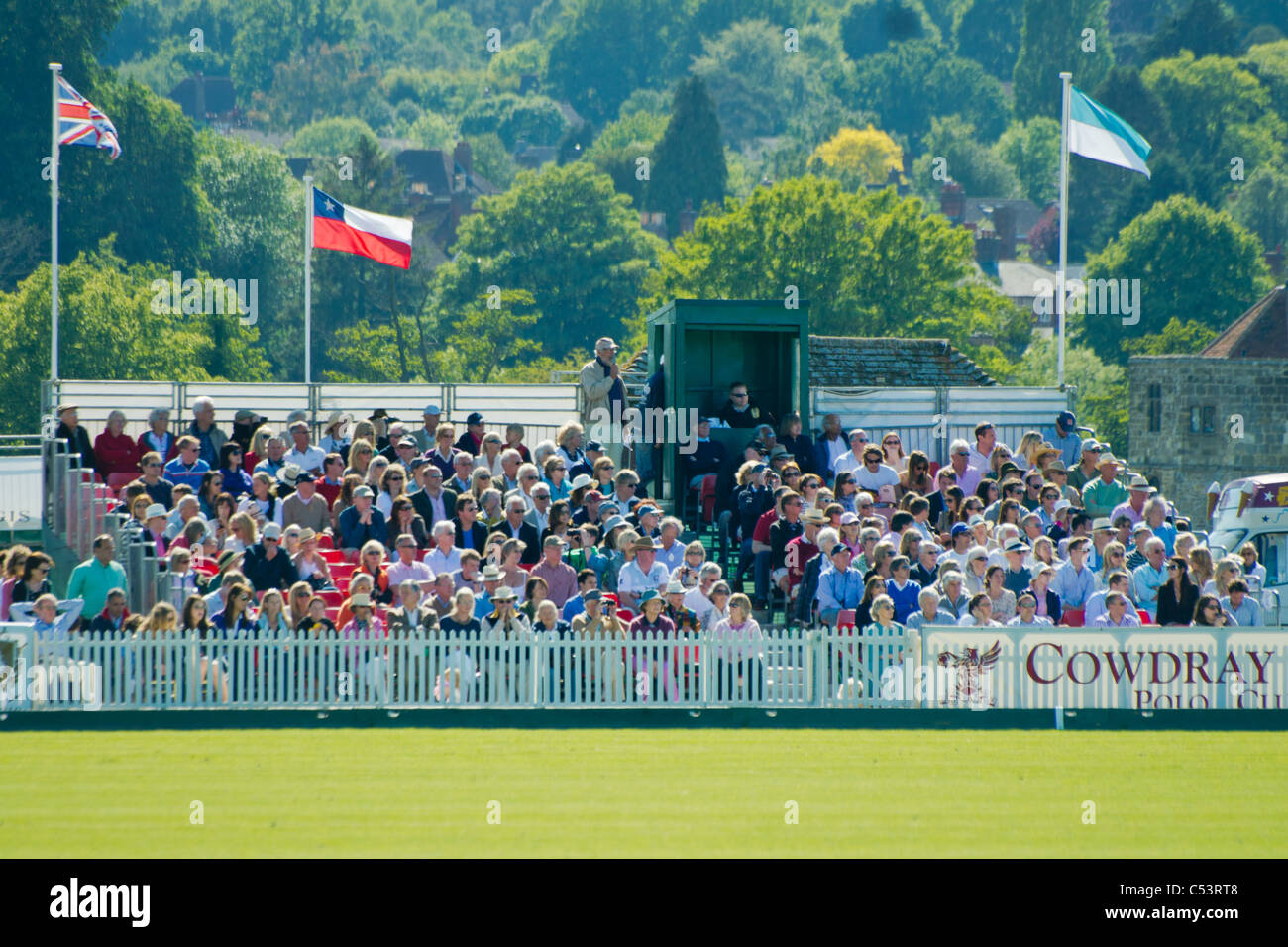 Polo match spectators at Cowdray Park Stock Photo - Alamy
