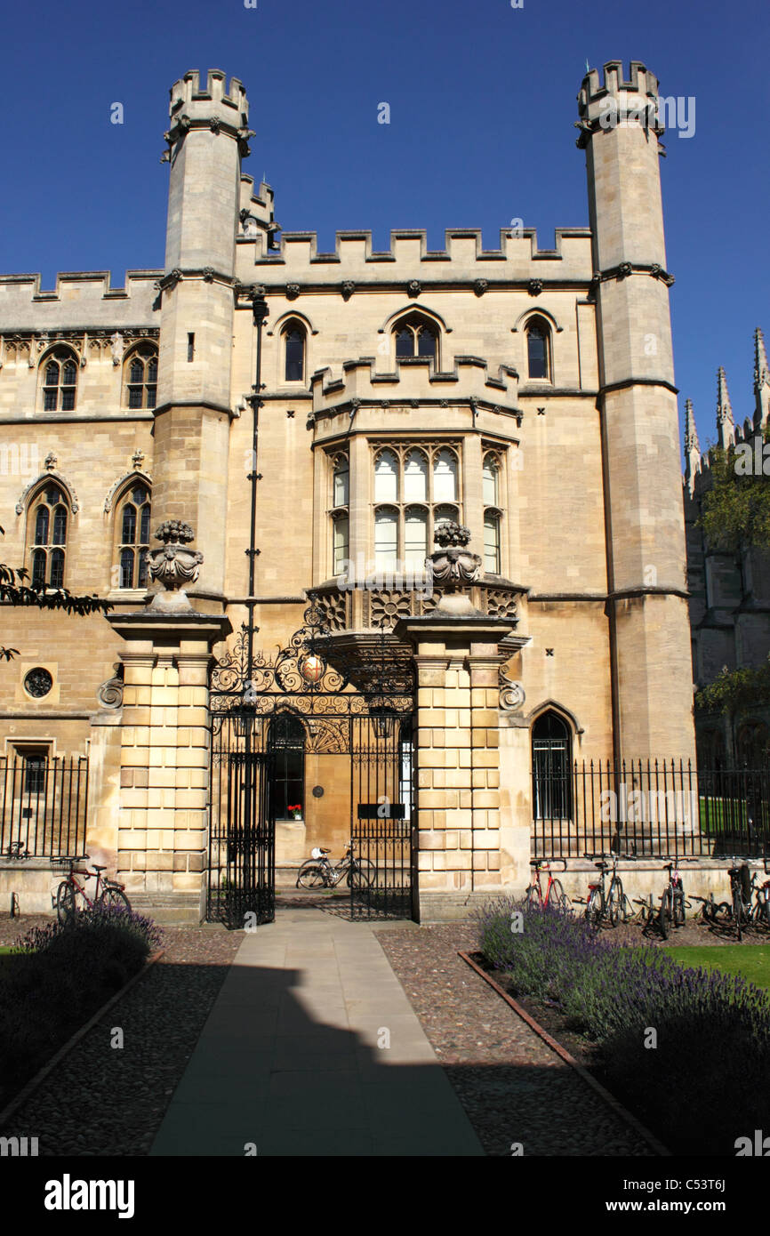 Gate exiting Clare College Cambridge Stock Photo - Alamy
