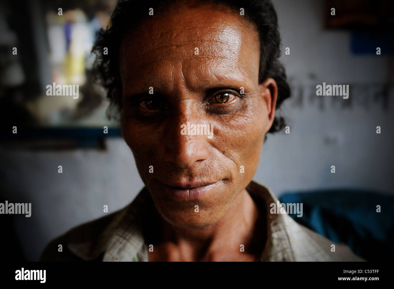 A portrait of a real Indian man Stock Photo - Alamy