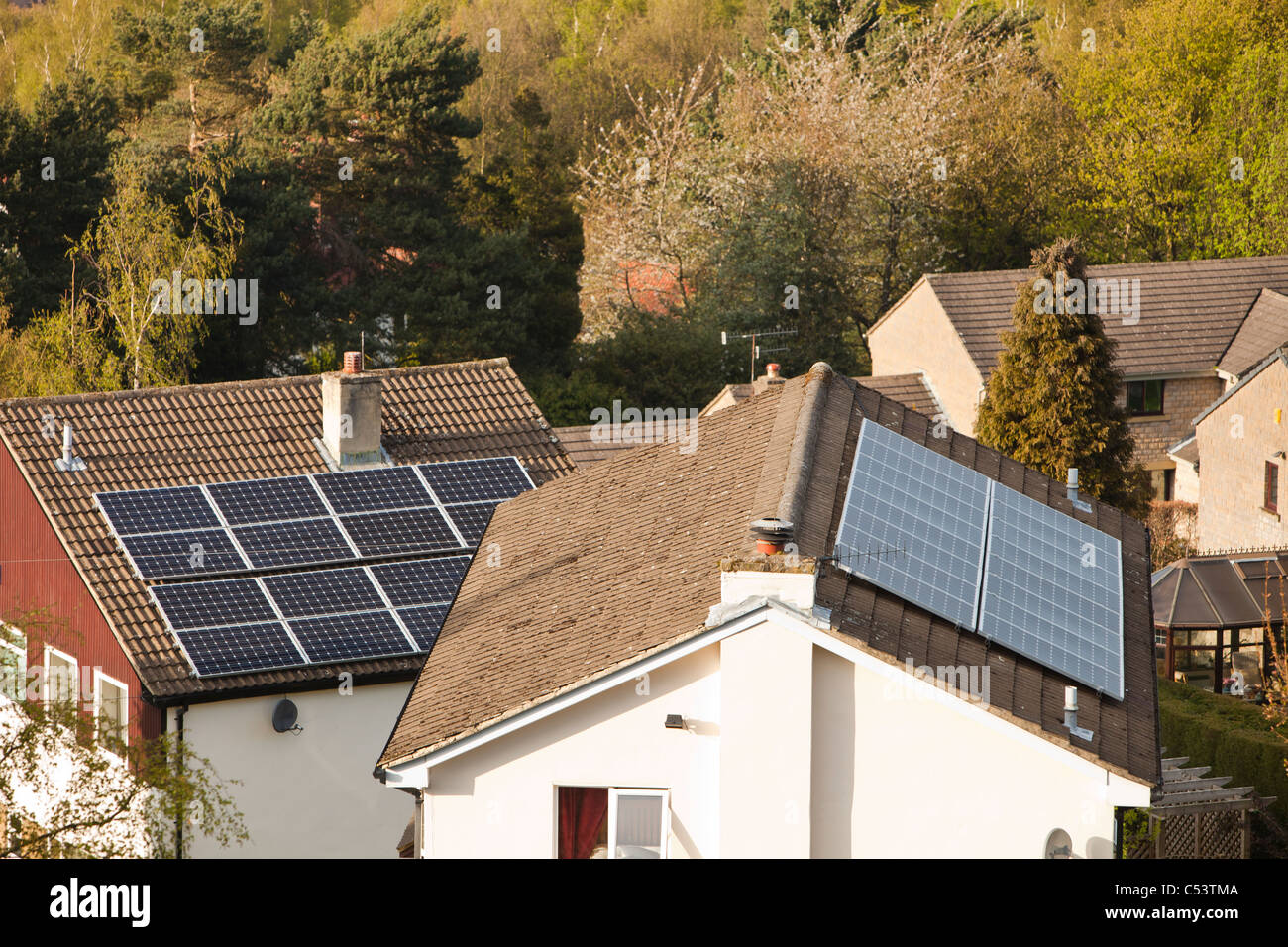 Town uk solar panel hi-res stock photography and images - Alamy
