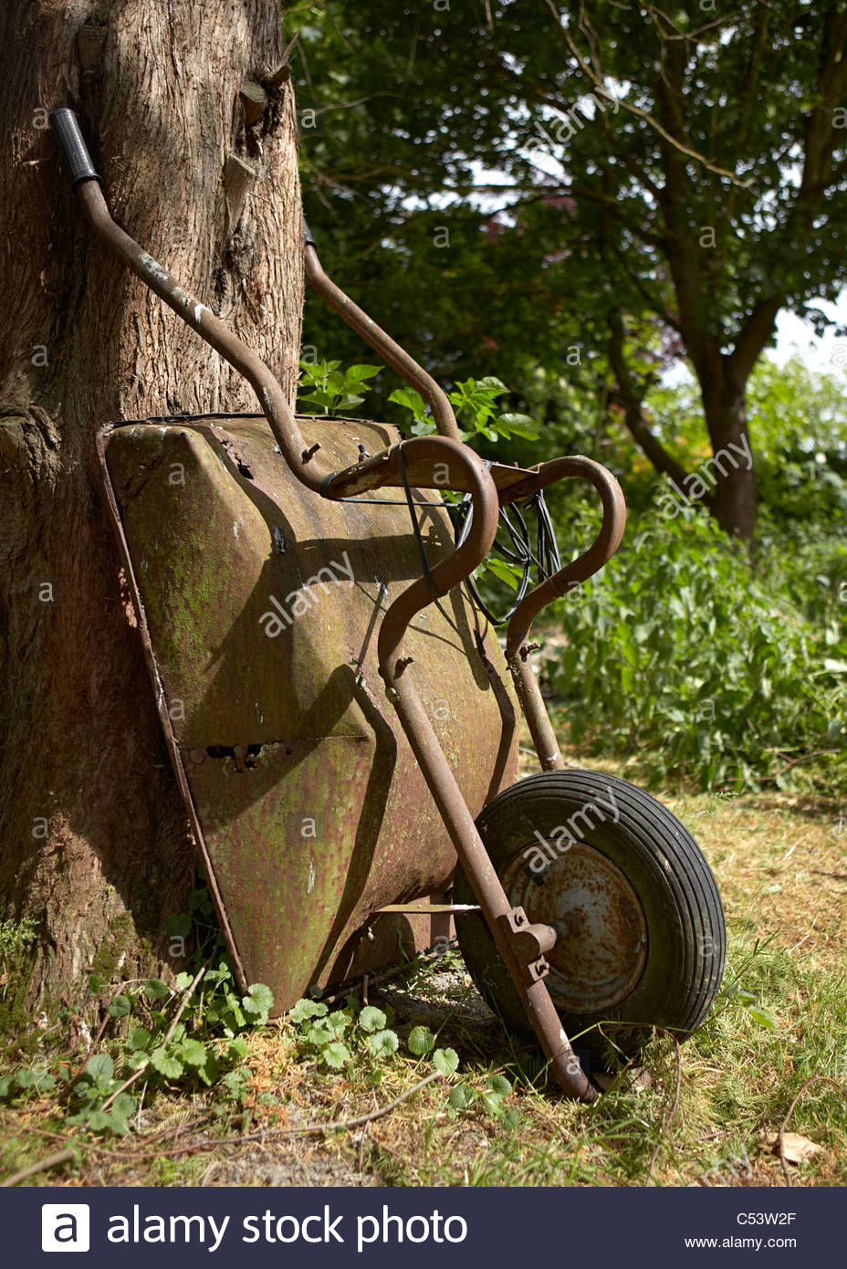 Old Wheel Barrow High Resolution Stock Photography and Images - Alamy