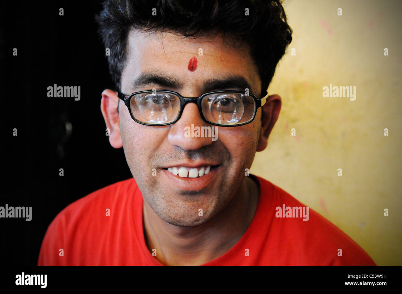 A portrait of a real Indian man Stock Photo - Alamy