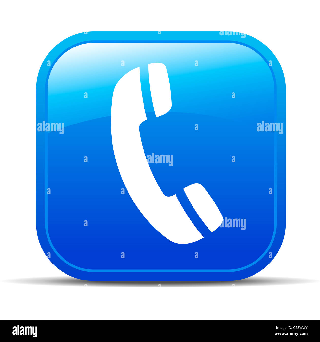 Phone Internet button Icon Stock Photo - Alamy