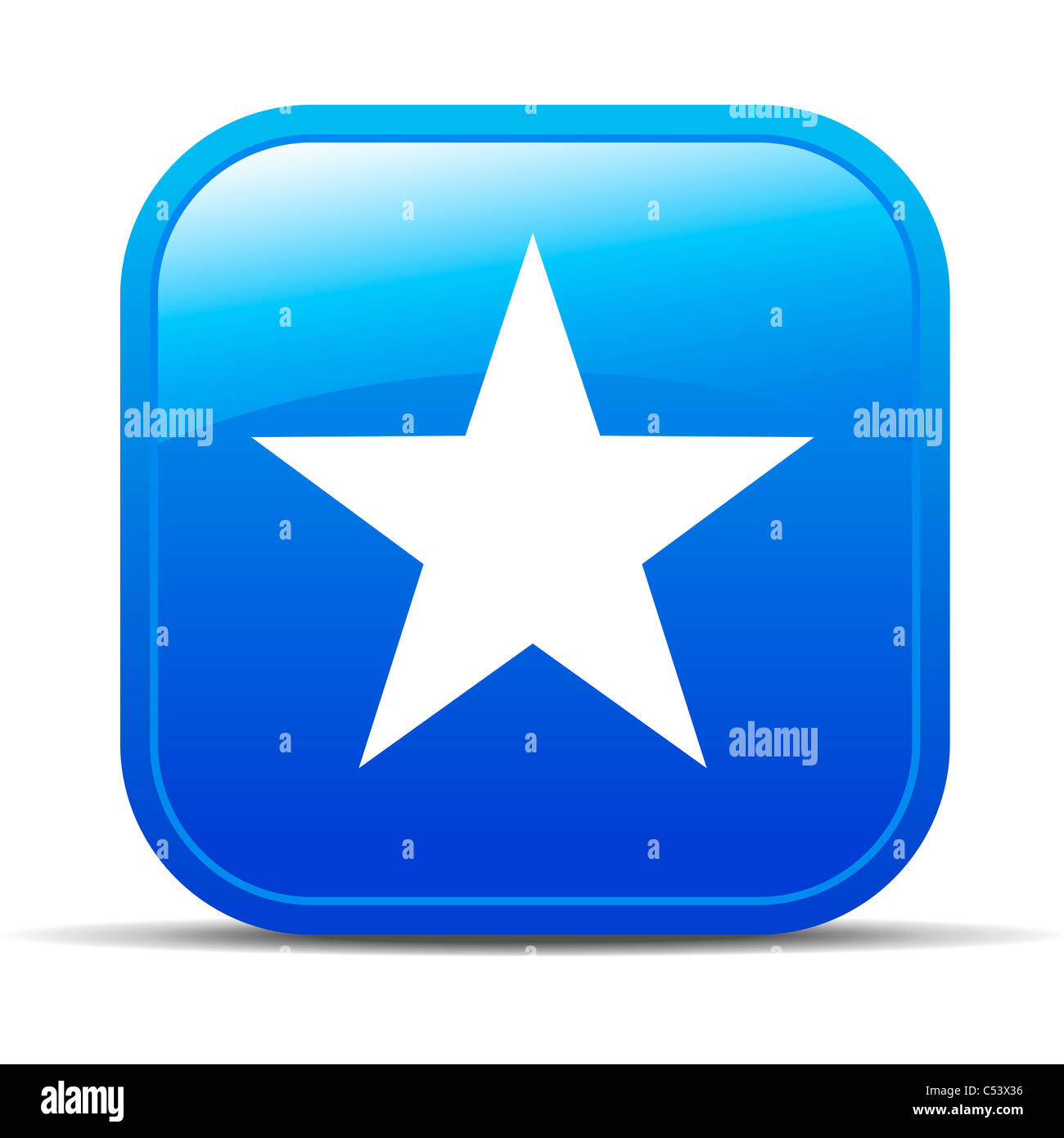 Star Internet button Icon Stock Photo - Alamy