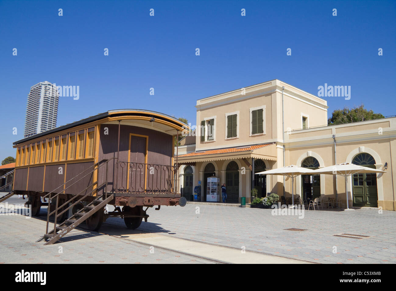 Hatachana Complex, the old train station in Tel Aviv Jaffa, Israel ...