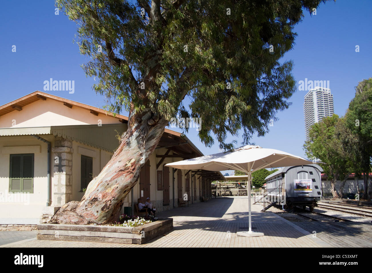 Hatachana Complex, the old train station in Tel Aviv Jaffa, Israel ...
