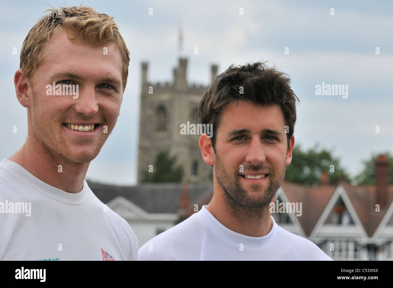 Britain’s Olympic gold medallists Alex Gregory Tom James, Henley Royal ...