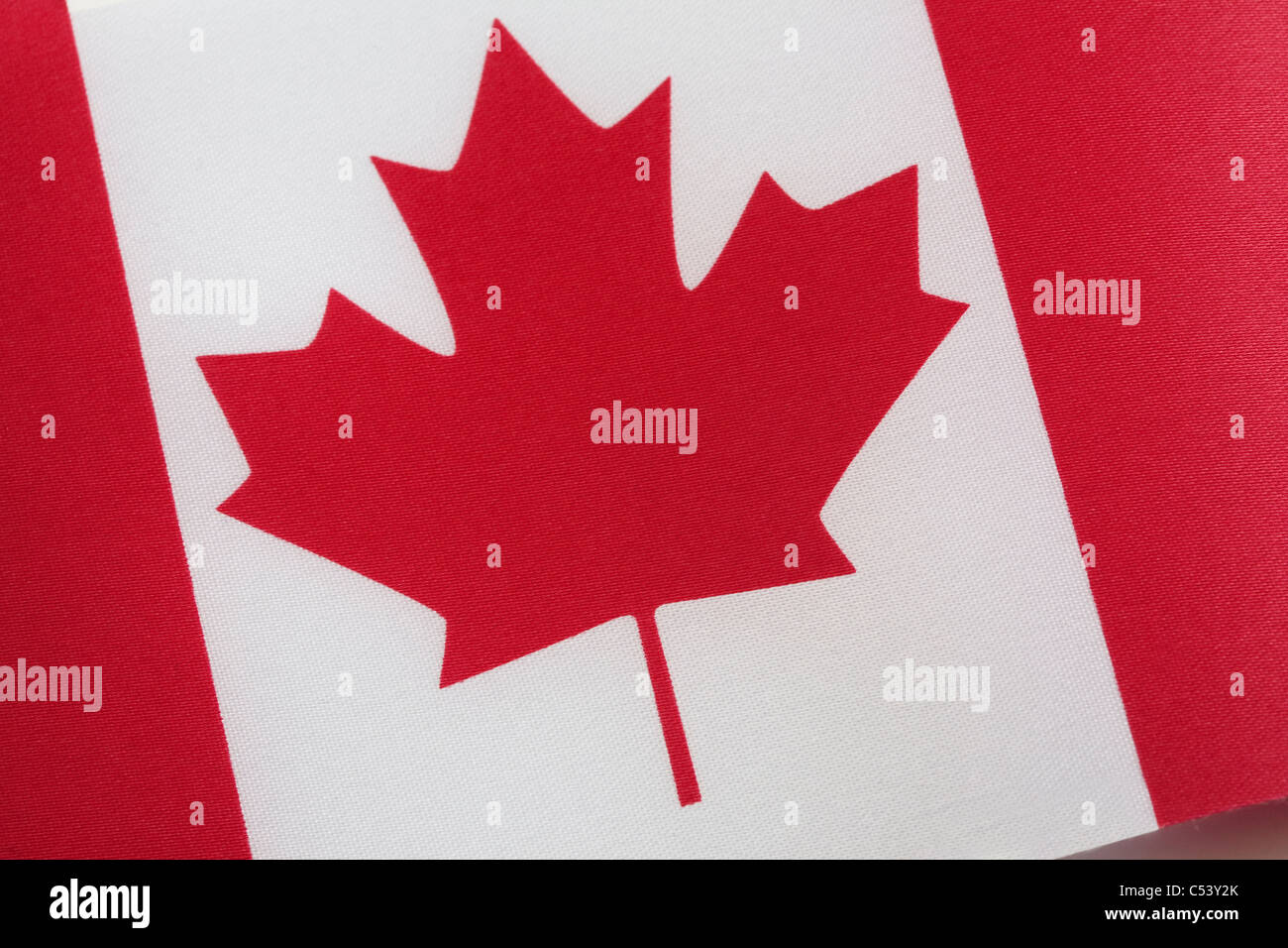 Close up of Canadian Flag of Tilted Angle Stock Photo - Alamy