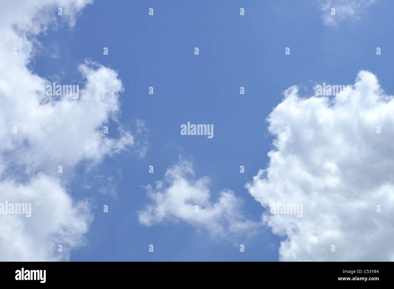 Sunny blue sky with clouds Stock Photo - Alamy