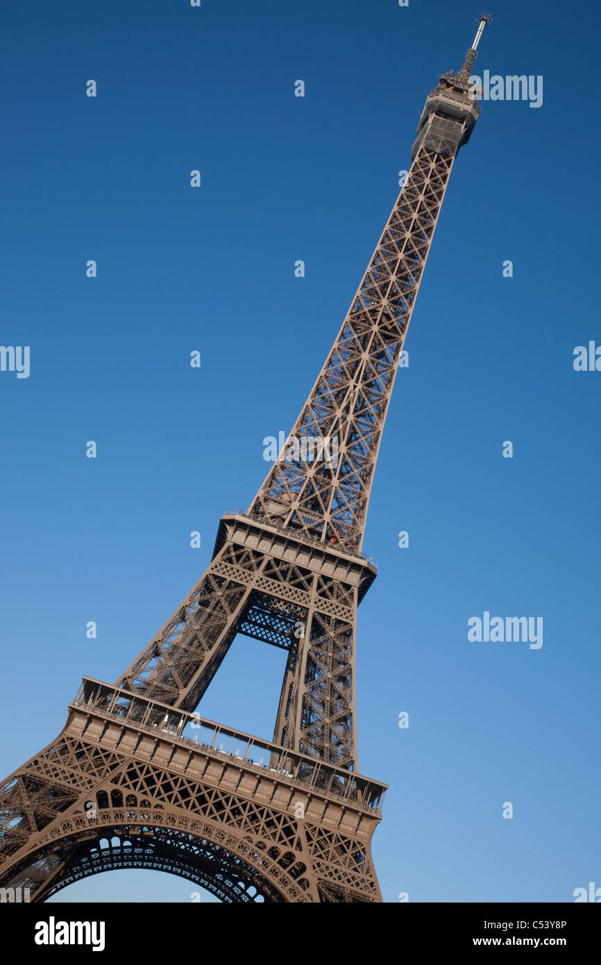 Eiffel Tower on Tilted Angle in Paris, France Stock Photo - Alamy