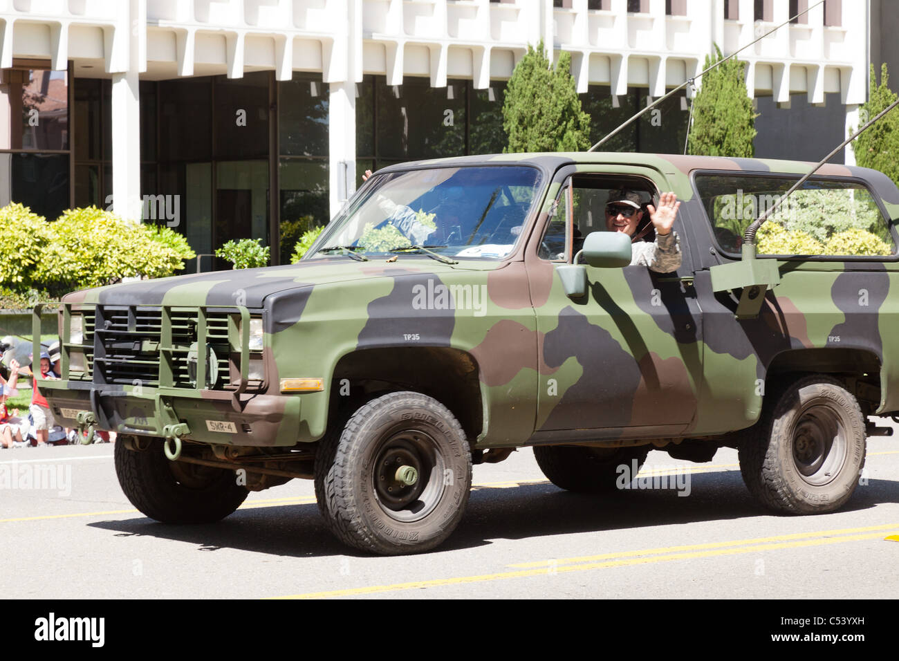 SAN JOSE, CA, USA - JULY 4: 4th of July Rose, White and Blue Parade. It ...