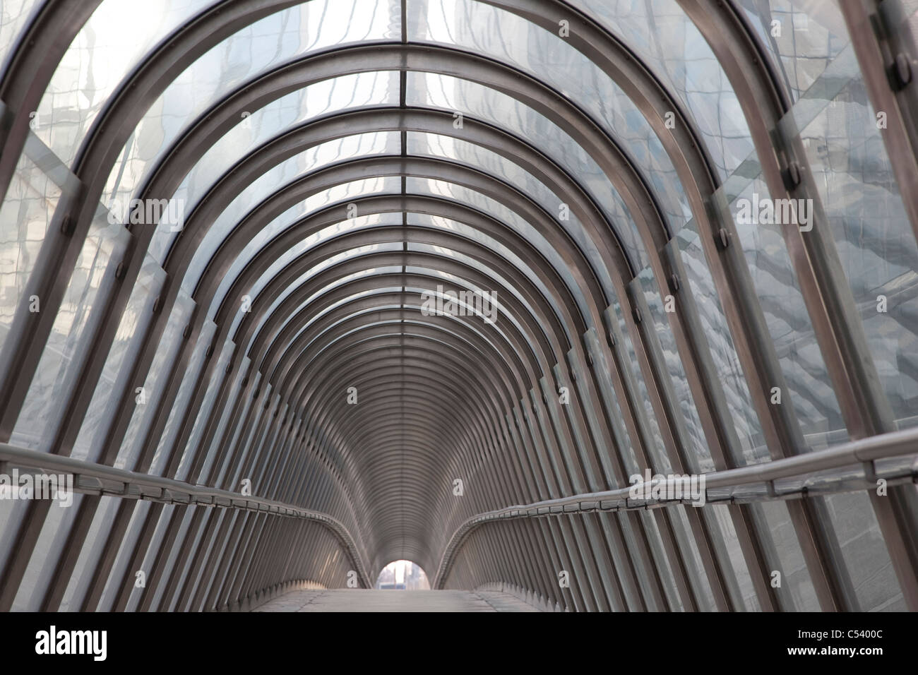 Modern Walkway in Paris, France Stock Photo - Alamy