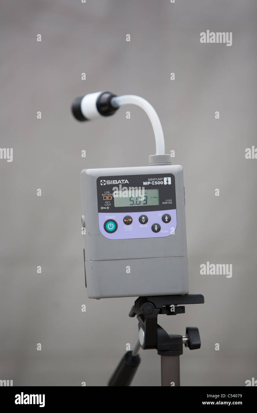 Measuring asbestos levels of waste, debris and refuse from destruction ...