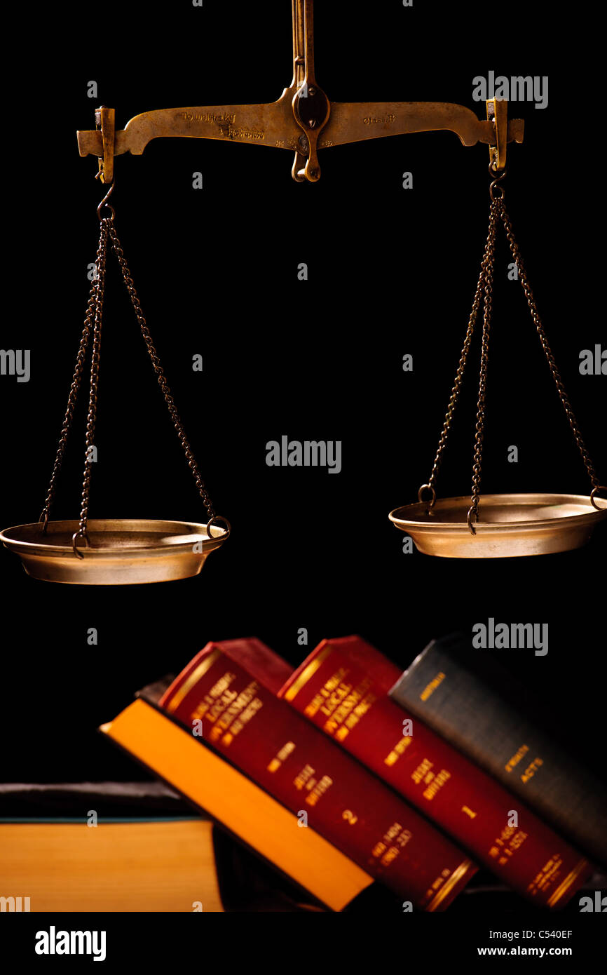 Law in the balance Stock Photo - Alamy