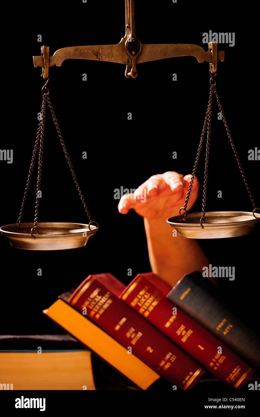 Reaching out for justice Stock Photo - Alamy