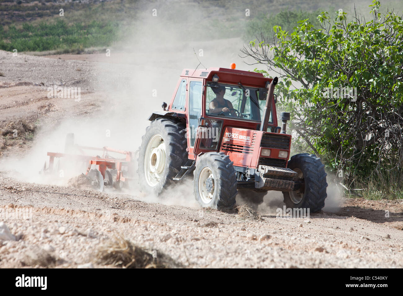 Erosion tractor dust soil hi-res stock photography and images - Alamy