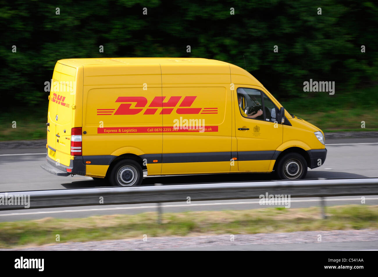 Dhl delivery van hi-res stock photography and images - Alamy