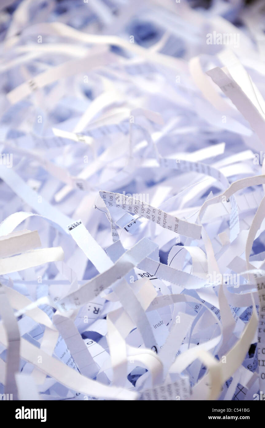 Shredded paper strips Stock Photo - Alamy