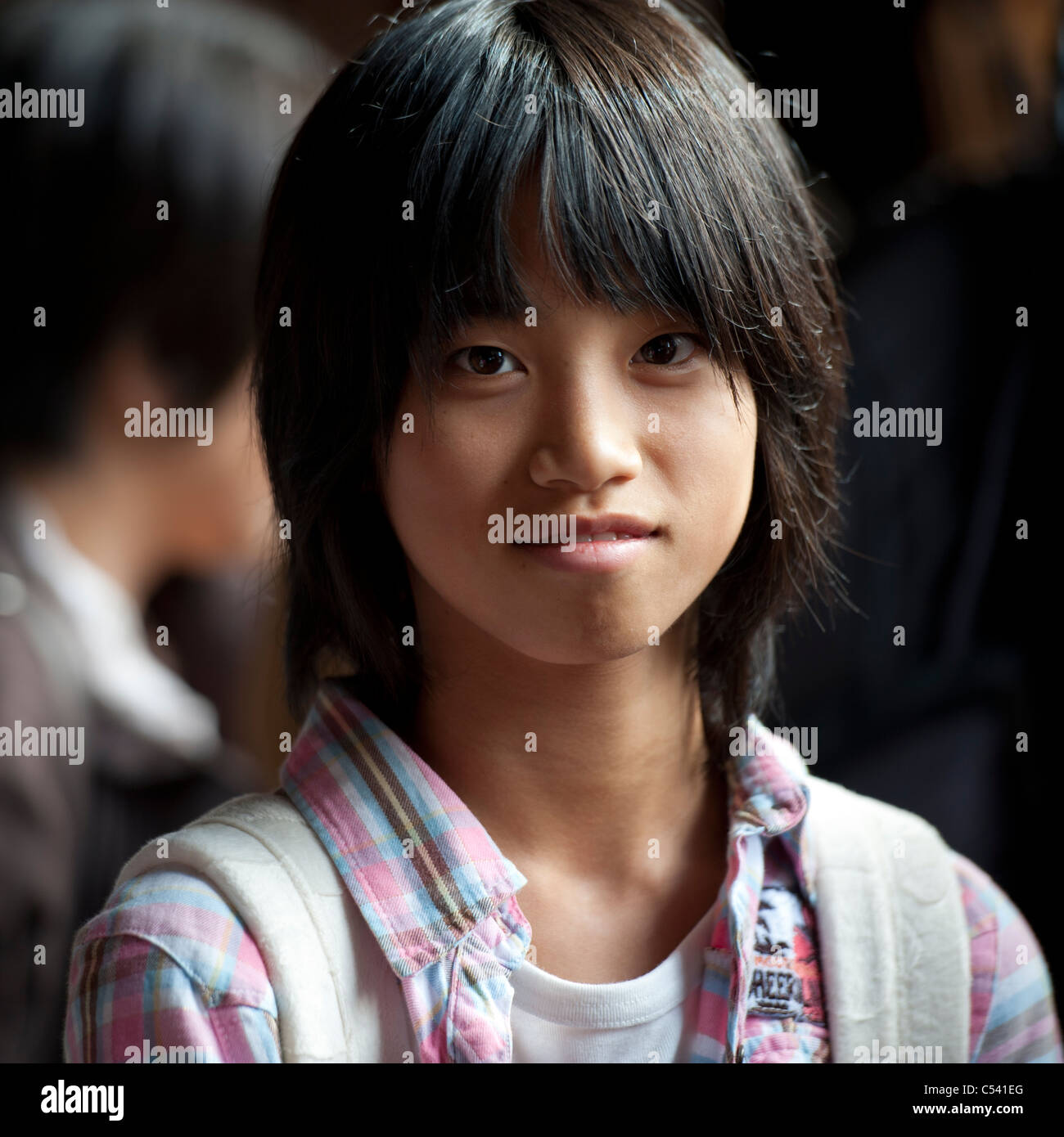Portrait of a boy in todaiji temple hi-res stock photography and images ...