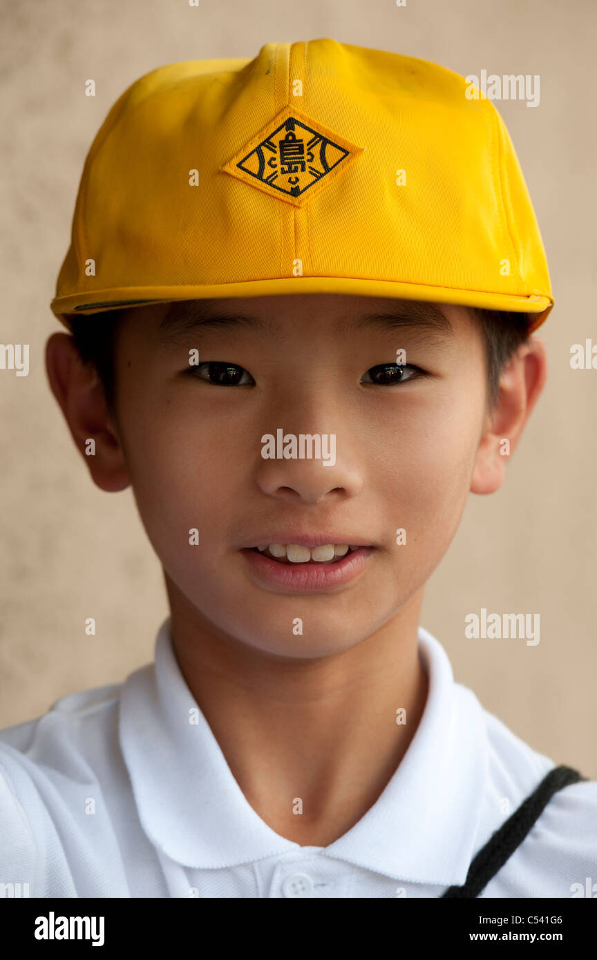 Portrait of a boy in Todaiji Temple, Nara, Japan Stock Photo - Alamy