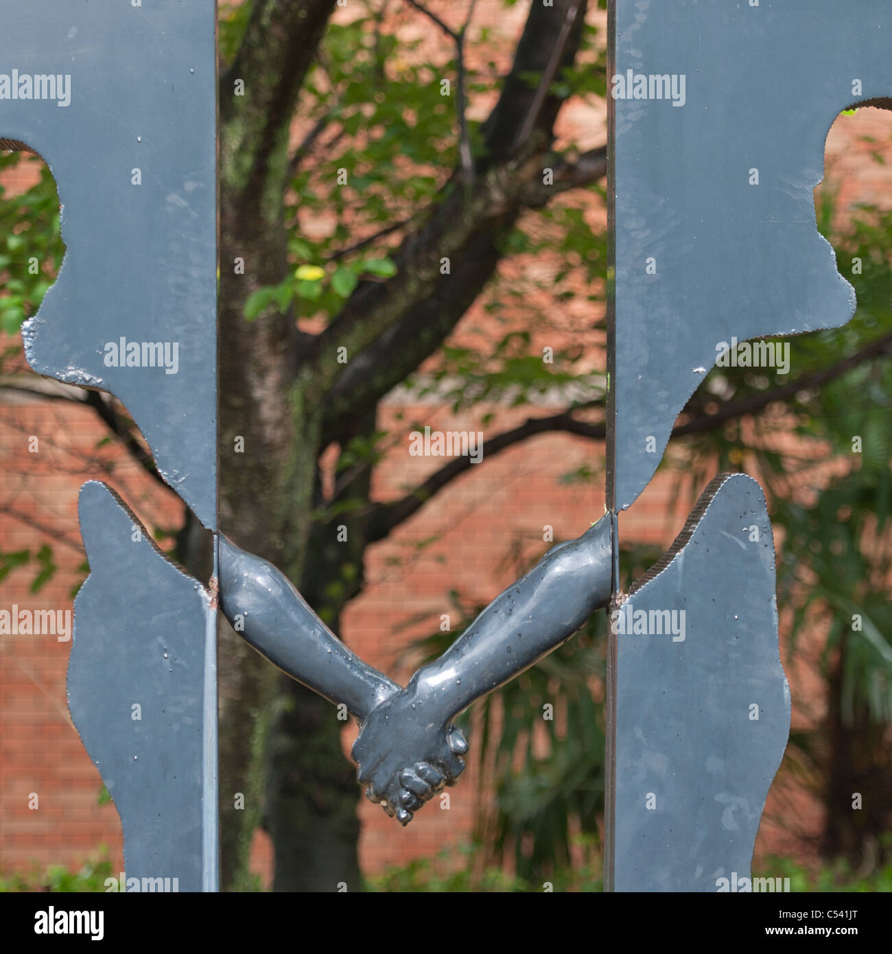 Infinity sculptures at Nagasaki Peace Park, Nagasaki, Japan Stock Photo ...