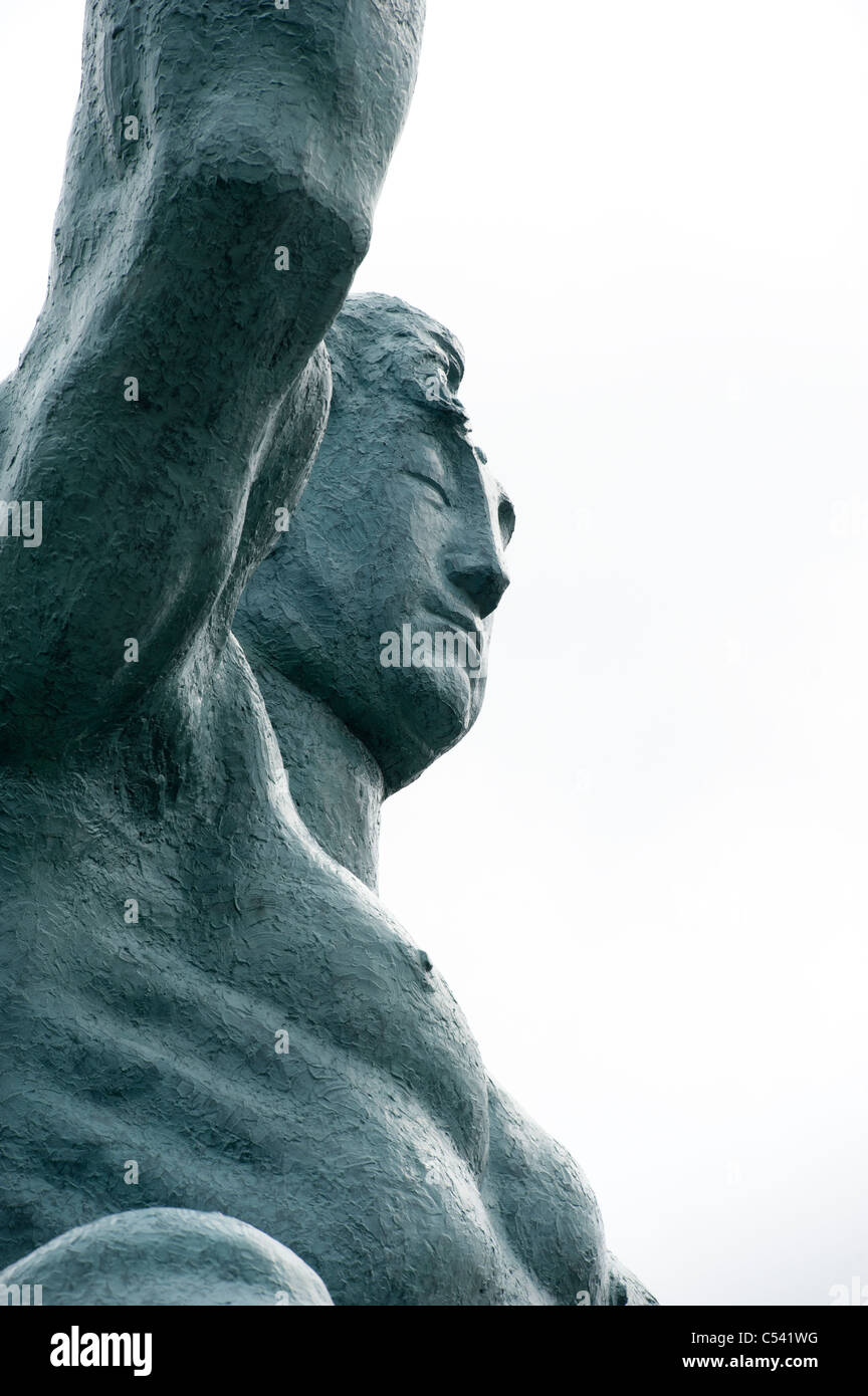 Peace Statue at Nagasaki Peace Park, Nagasaki, Japan Stock Photo - Alamy