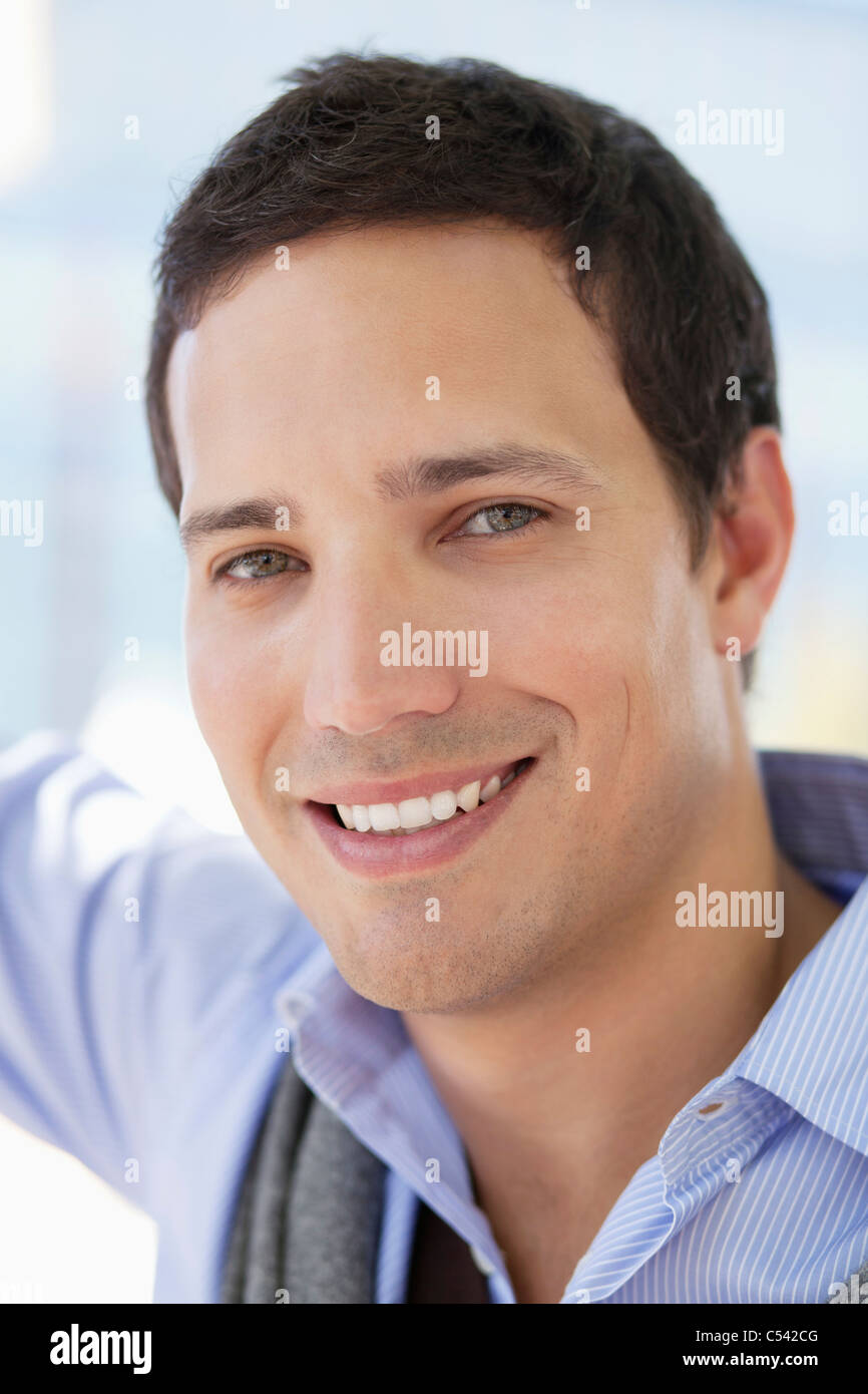 Portrait of a mid adult man smiling Stock Photo - Alamy