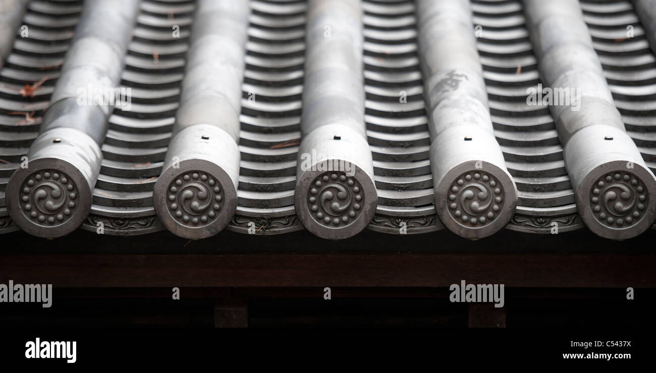 Architectural details of the traditional Japanese roof at the Imperial ...