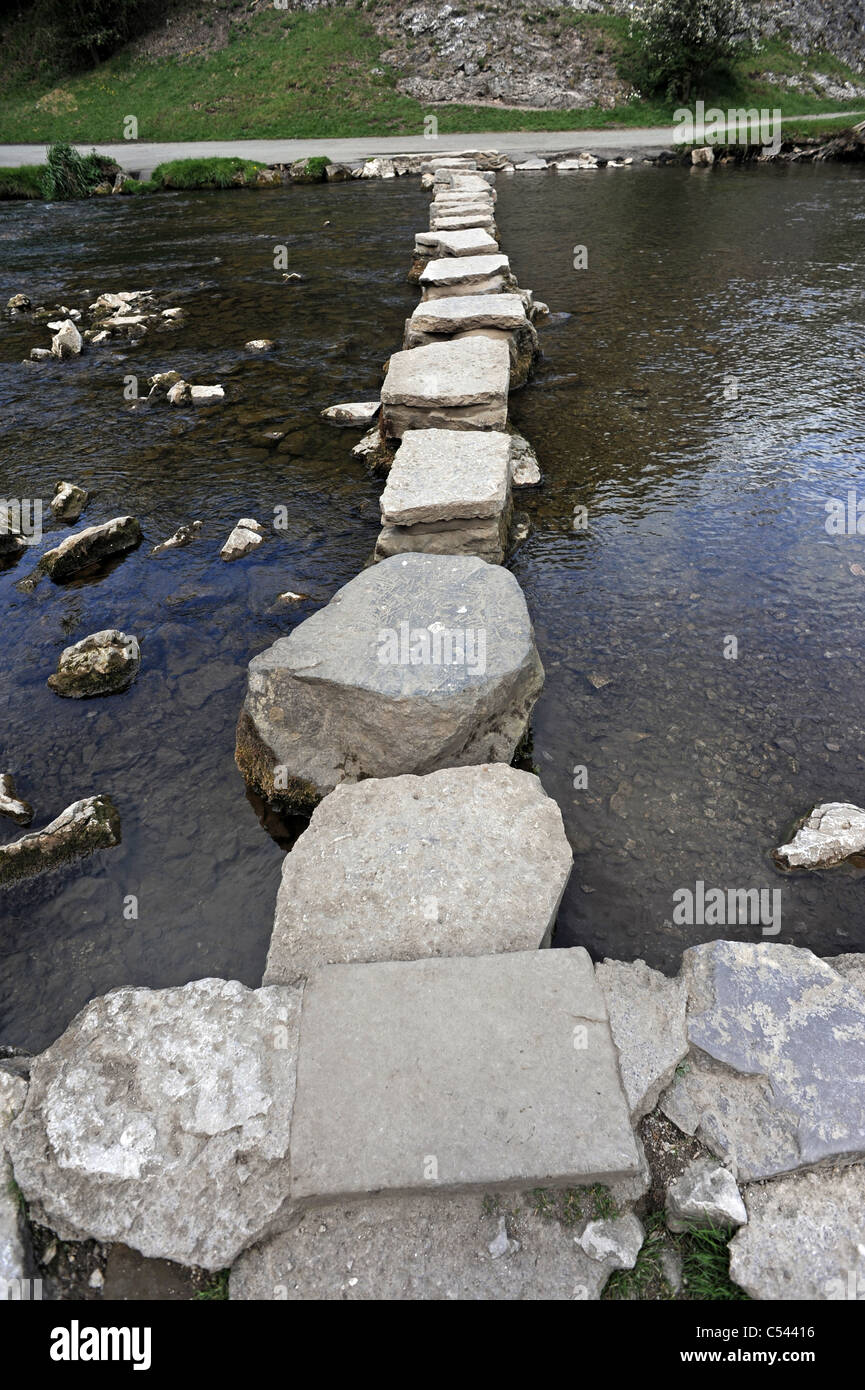 The Dovedale Stepping Stones Stock Photo - Alamy