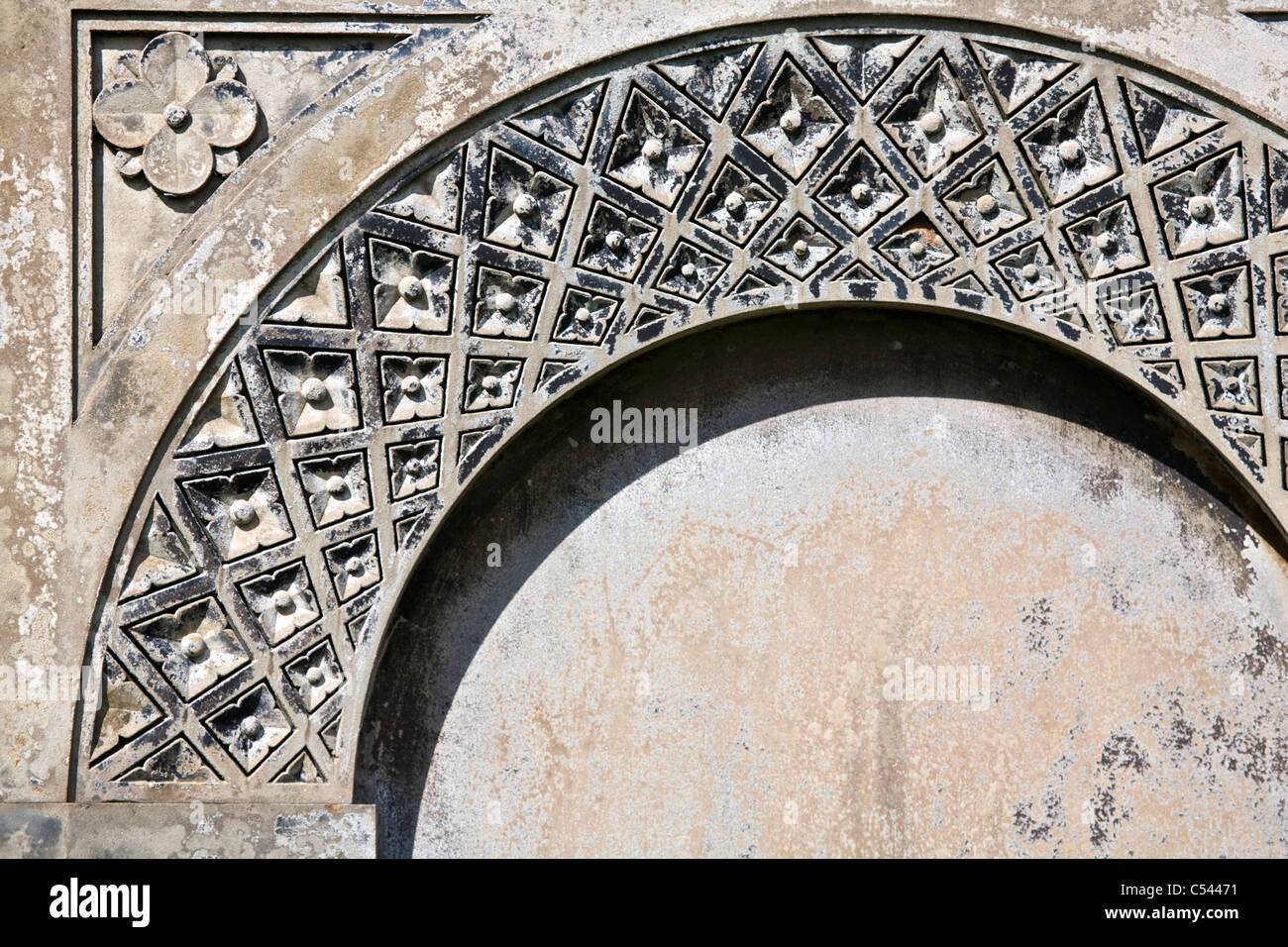 Decorative arch on the Moorish mausoleum of Dr William Rae Wilson in ...