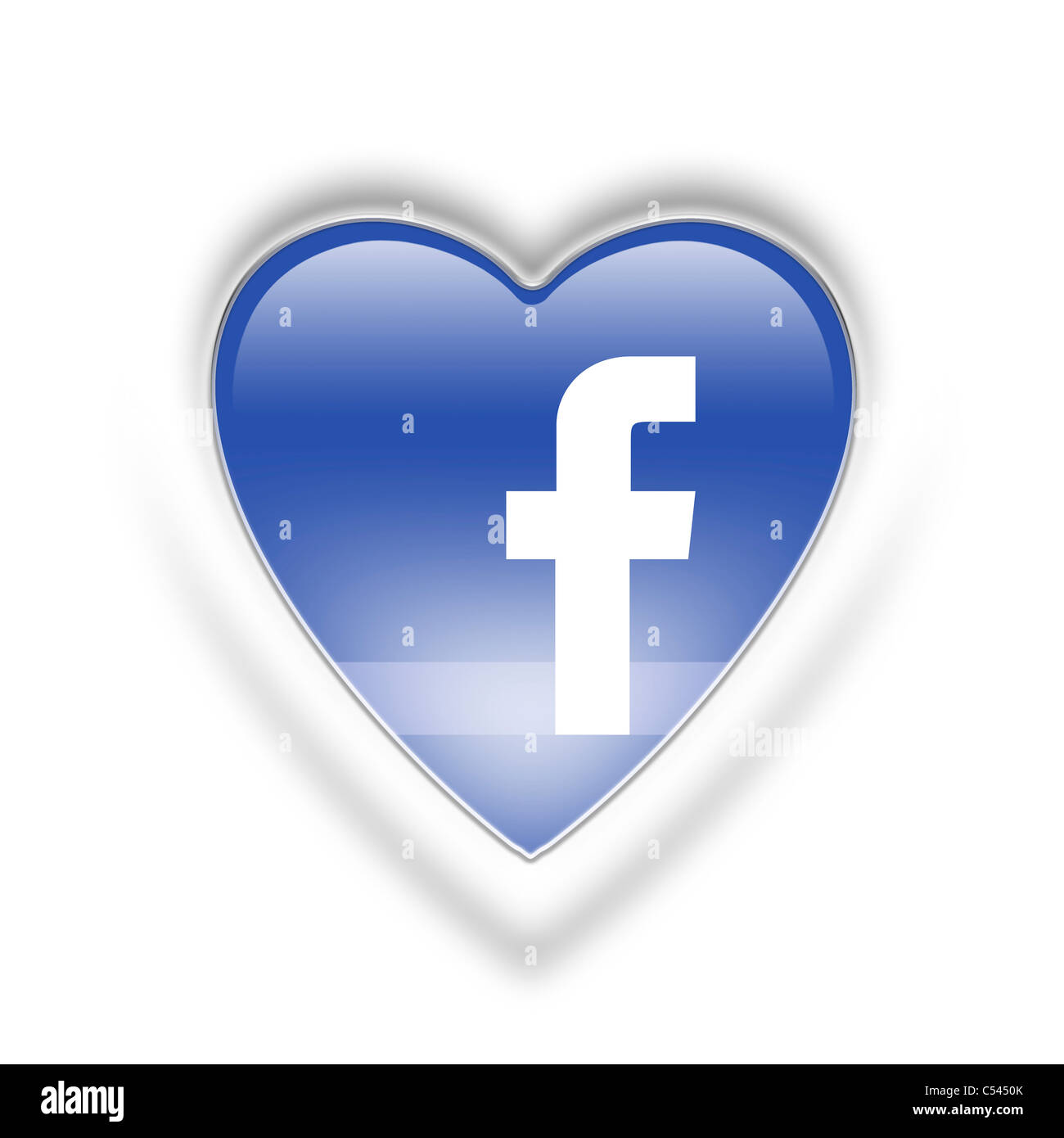 Facebook logo symbol icon Stock Photo - Alamy