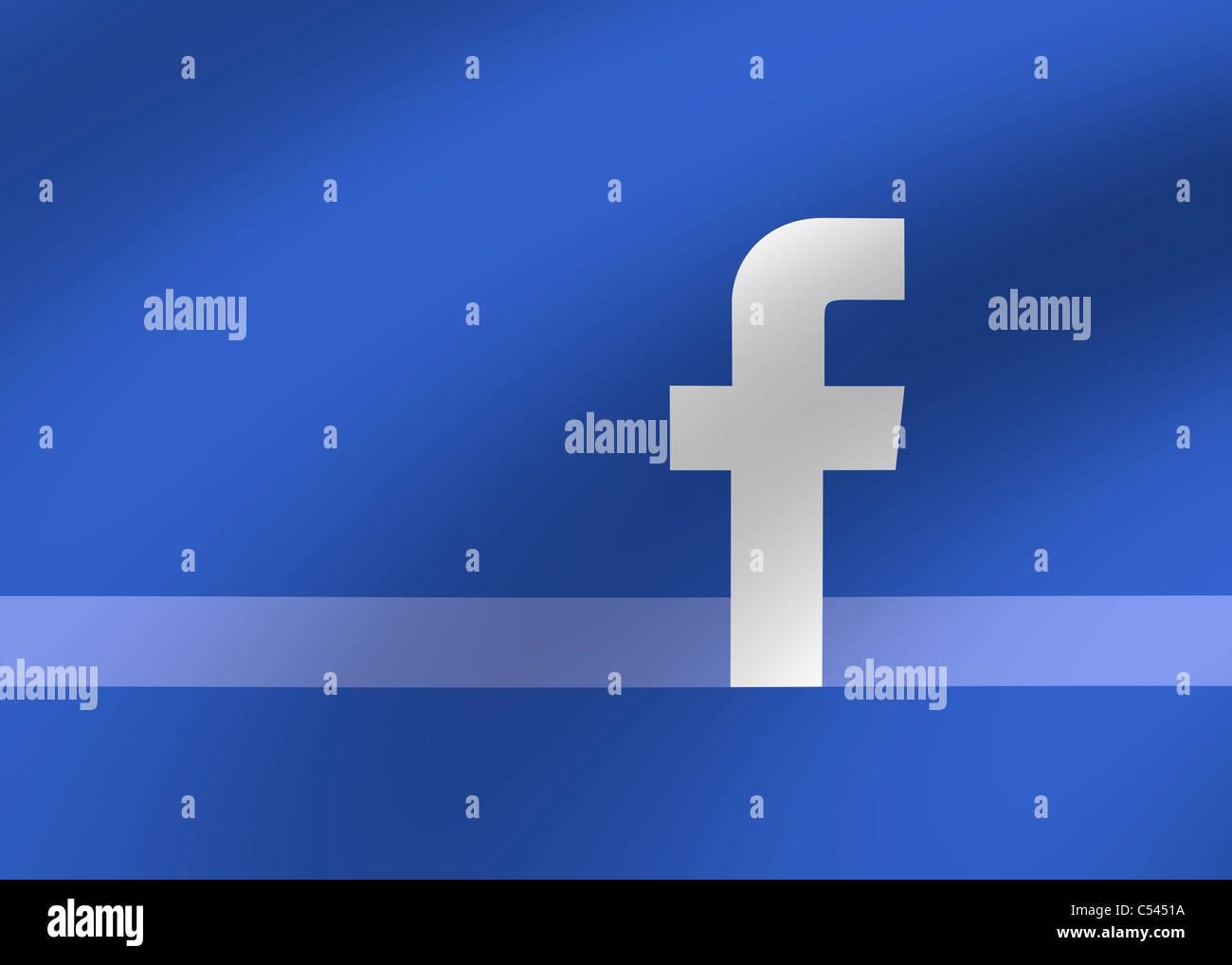 Facebook logo symbol icon Stock Photo - Alamy